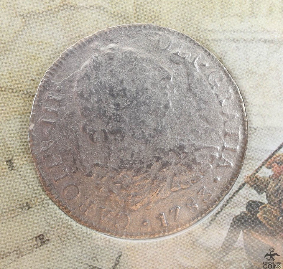1783 Mexico 8 Reales Coin "America's First Silver Dollar" w/display ...