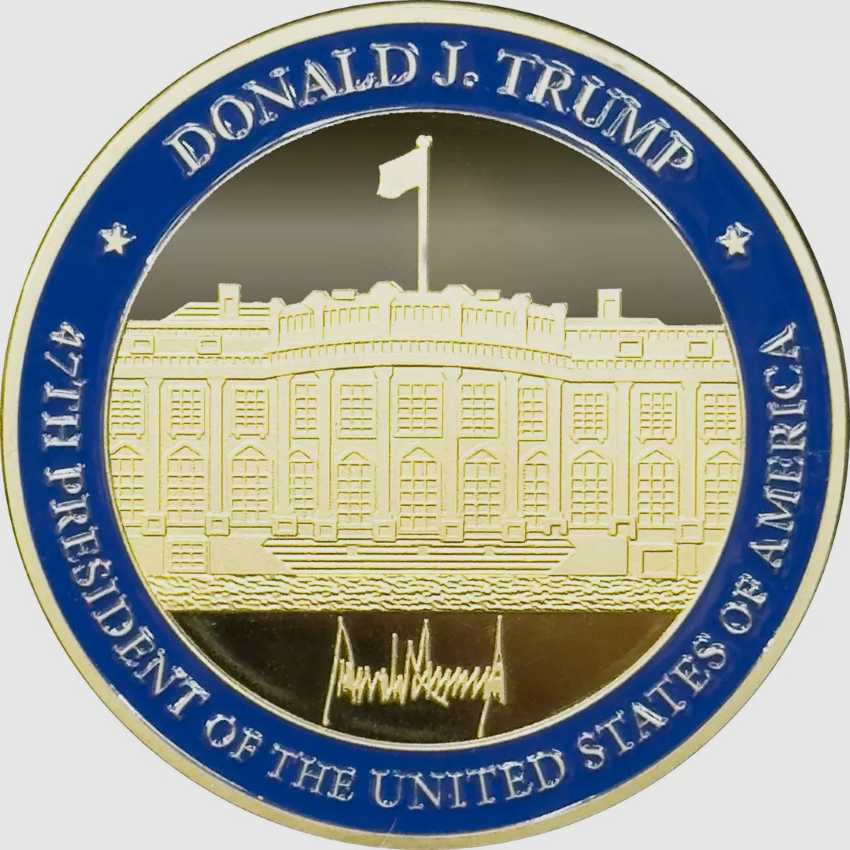 D. Trump 47th Presidential Inauguration Challenge Coin with Clear ...