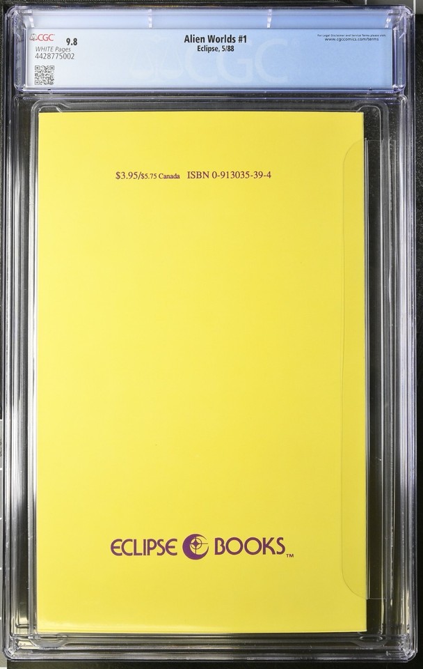 Alien Worlds 1 CGC 9.8 White 1988 William Stout Cover! RARE 1 of 4 ...