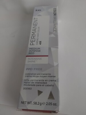 Ion Creme Permanent Hair Color 4IR Medium Intense Red | eBay
