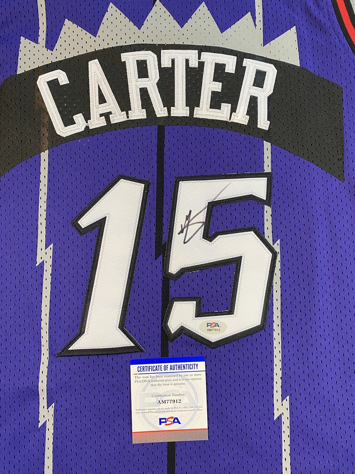 Vince Carter Autographed Signed Toronto Raptors- Autograph #15 Mitchell ...