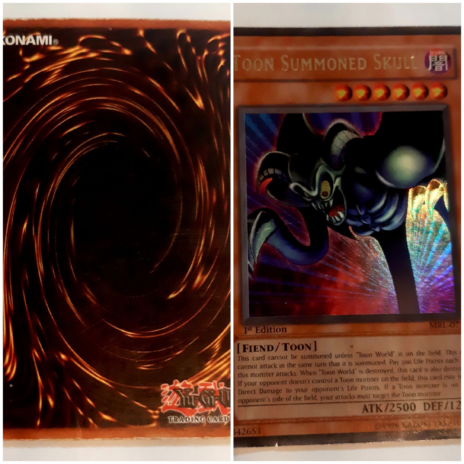 Konami Yu-Gi-Oh TCG 1ST EDITION CARD TOON SUMMONED SKULL MRL-073 | eBay