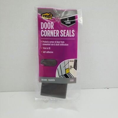 M-D Door Corner Seals 2 pcs. Brown #51501 | eBay