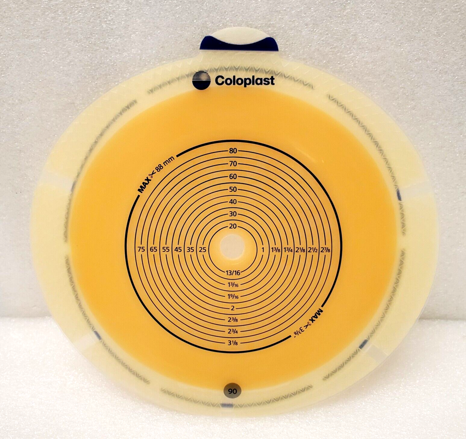 Coloplast Trim to Fit Ostomy Barrier 90 mm Flange Sensura 10108 5 per ...