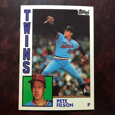 1984 Topps TIFFANY Set PETE FILSON ROOKIE #568 TWINS ** MINT ** HIGH ...