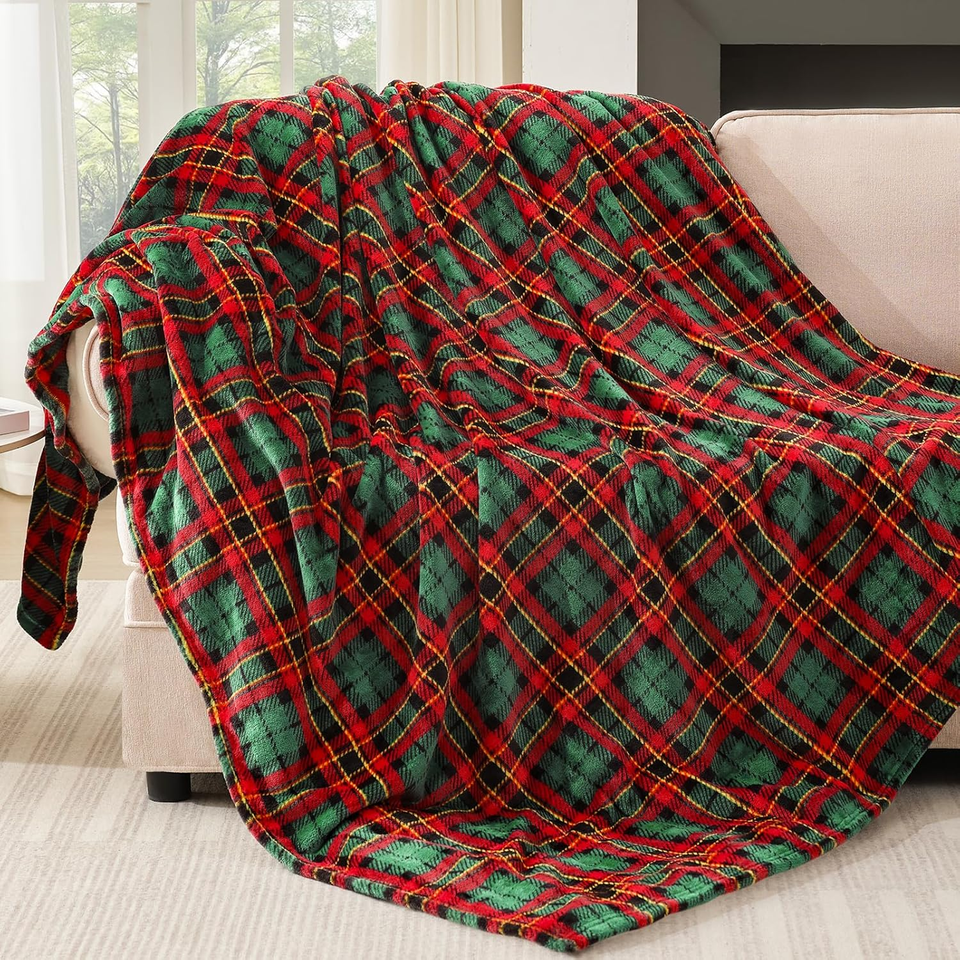 Christmas Gift for Women Wife Mom, Fleece Throw Blankets, Buffalo Plaid Throw Bl | eBay