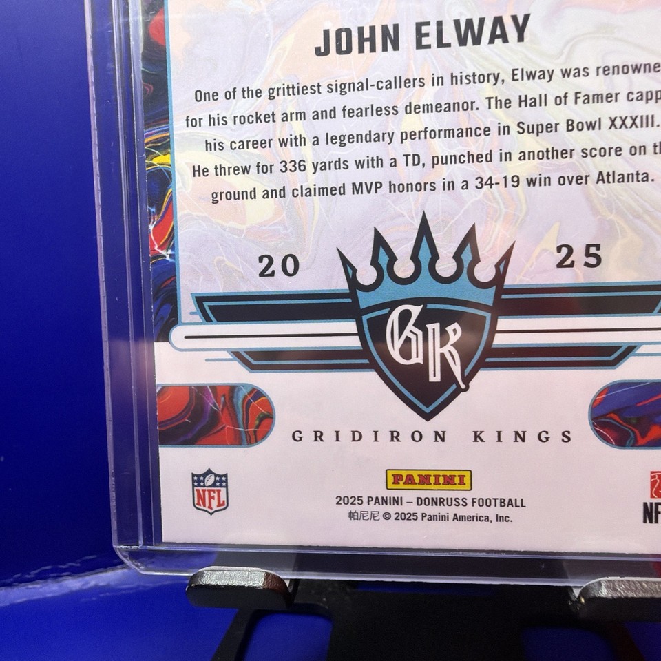 John Elway 2025 Donruss Gridiron Kings Denver Broncos ATGK-JEY | eBay