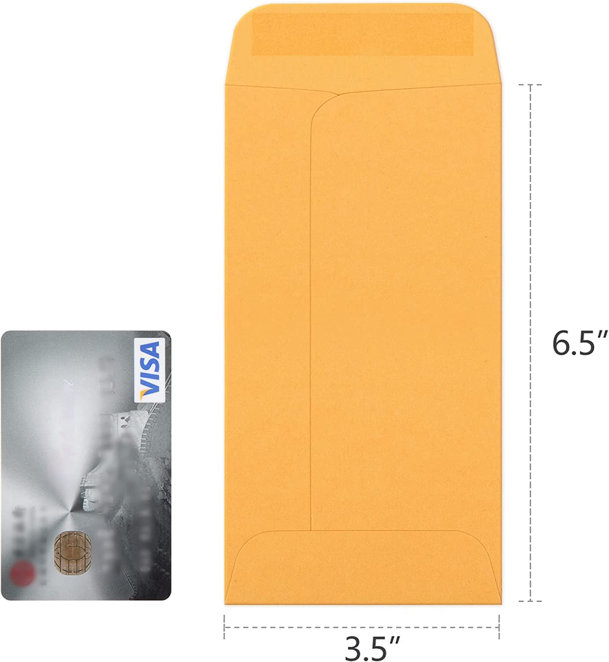 3.5x6.5 Money Envelopes, Brown Kraft #7 Coin Envelopes, Small Parts ...