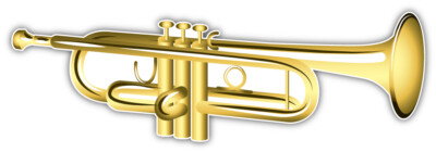 Trumpet Car Bumper Sticker Decal | eBay
