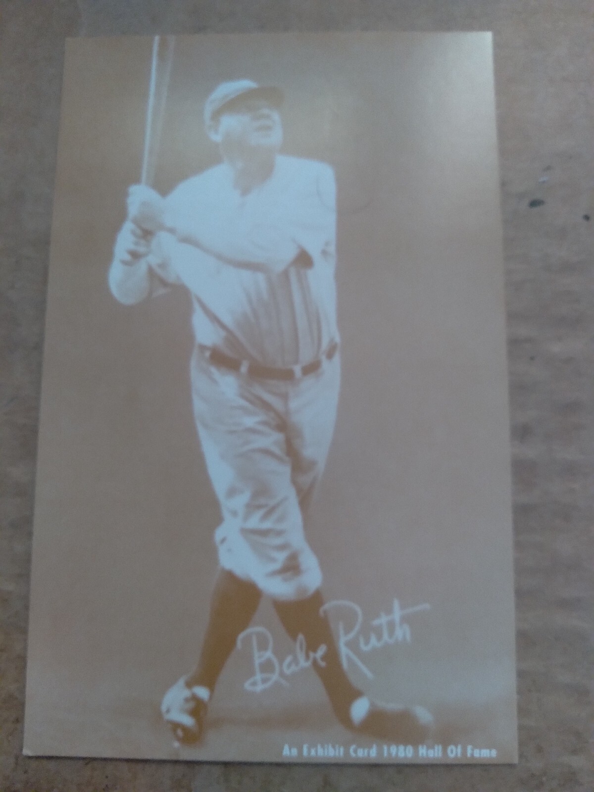 1947-1966 BABE RUTH - EXHIBIT CARD - PRINTED 1985 - WHITE BACK | eBay