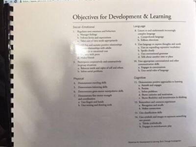 Teaching Strategies Gold: Objectives for Development & Learning: Birth ...
