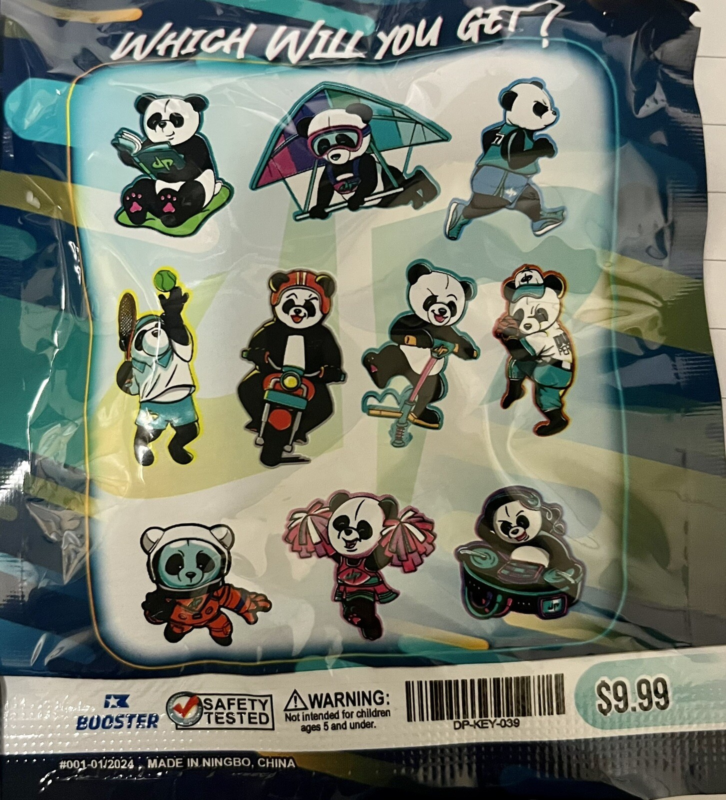 Dude Perfect Keychain Lot Of 10 Panda Ed. SEALED Booster 2024-2025 No ...