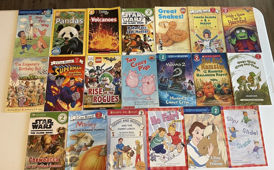 Lot of 20 Level 2 RL~Ready to-I Can Read-Step into Reading-Learn Read ...