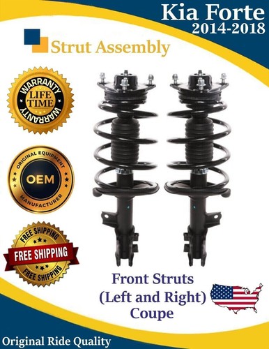 New OE Front Left & Right Struts For 2014-2018 Kia Forte Coupe Lifetime ...