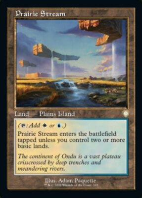 [4x] Prairie Stream Near Mint, English The Brothers' War Commander MTG ...