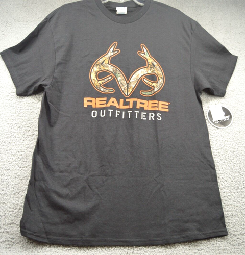 Delta Pro Weight Realtree Outfitters T-Shirt Size Large Mens Black ...