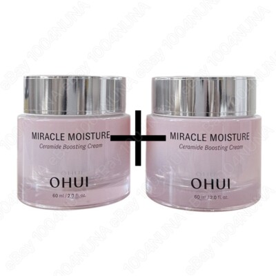 OHUI Miracle Moisture Ceramide Boosting Cream 60ml 2ea Dry Face Korean ...