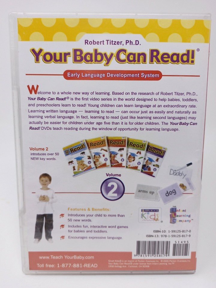 Your Baby Can Read: Early Language Development - (DVD) - Volume 2 | eBay