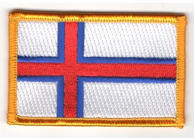 FAROE ISLANDS FLAG PATCH PATCHES BADGE IRON ON NEW EMBROIDERED | eBay
