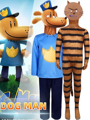 Halloween Cosplay Dog Man Mask Kid Cotton Shirt Petey Jumpsuit Book ...