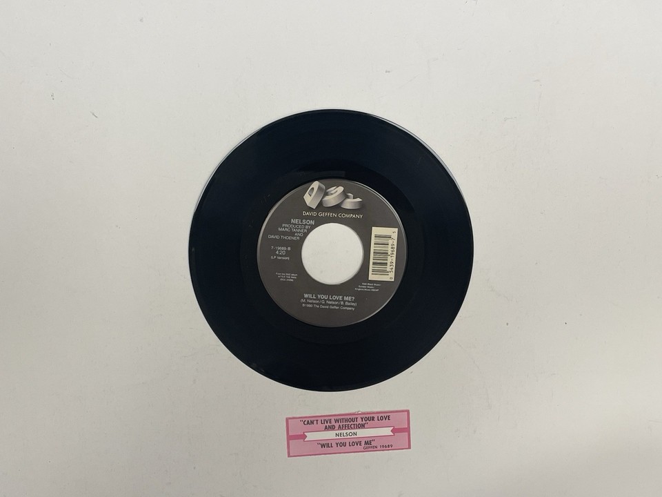 Jukebox 45 & Title Strip Nelson Can’t Live Without Your Love ...