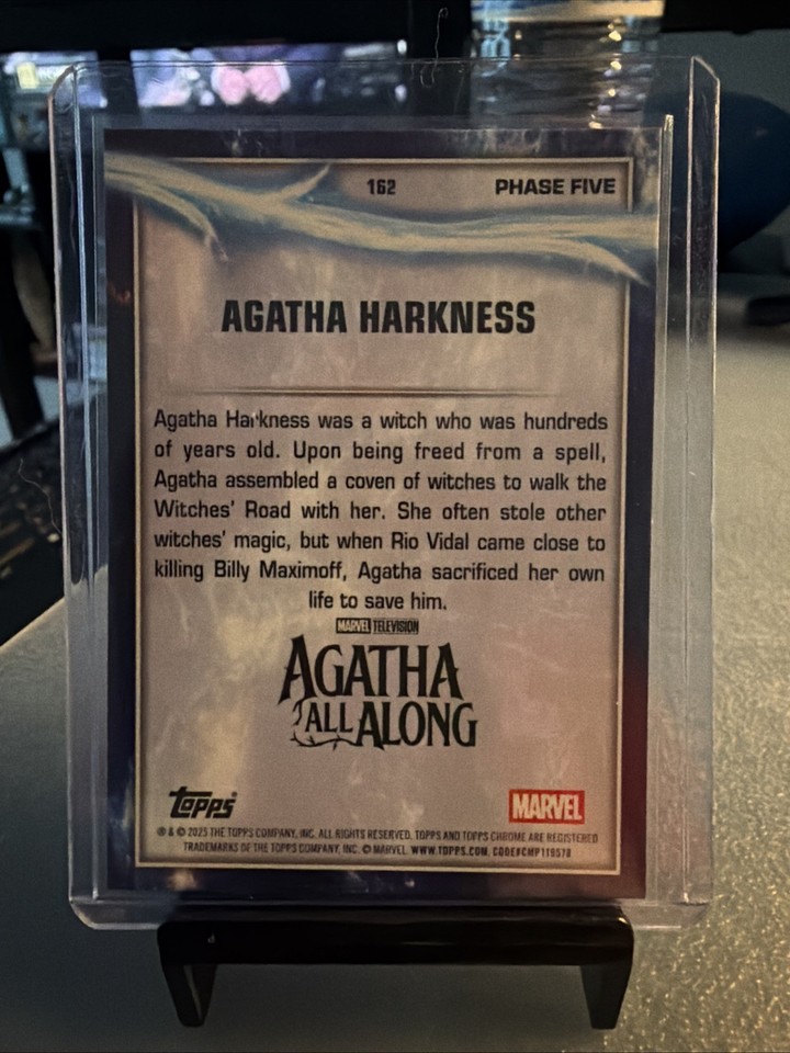 2025 Topps Chrome Marvel Studios Agatha Harkness #162 Agatha All Along ...