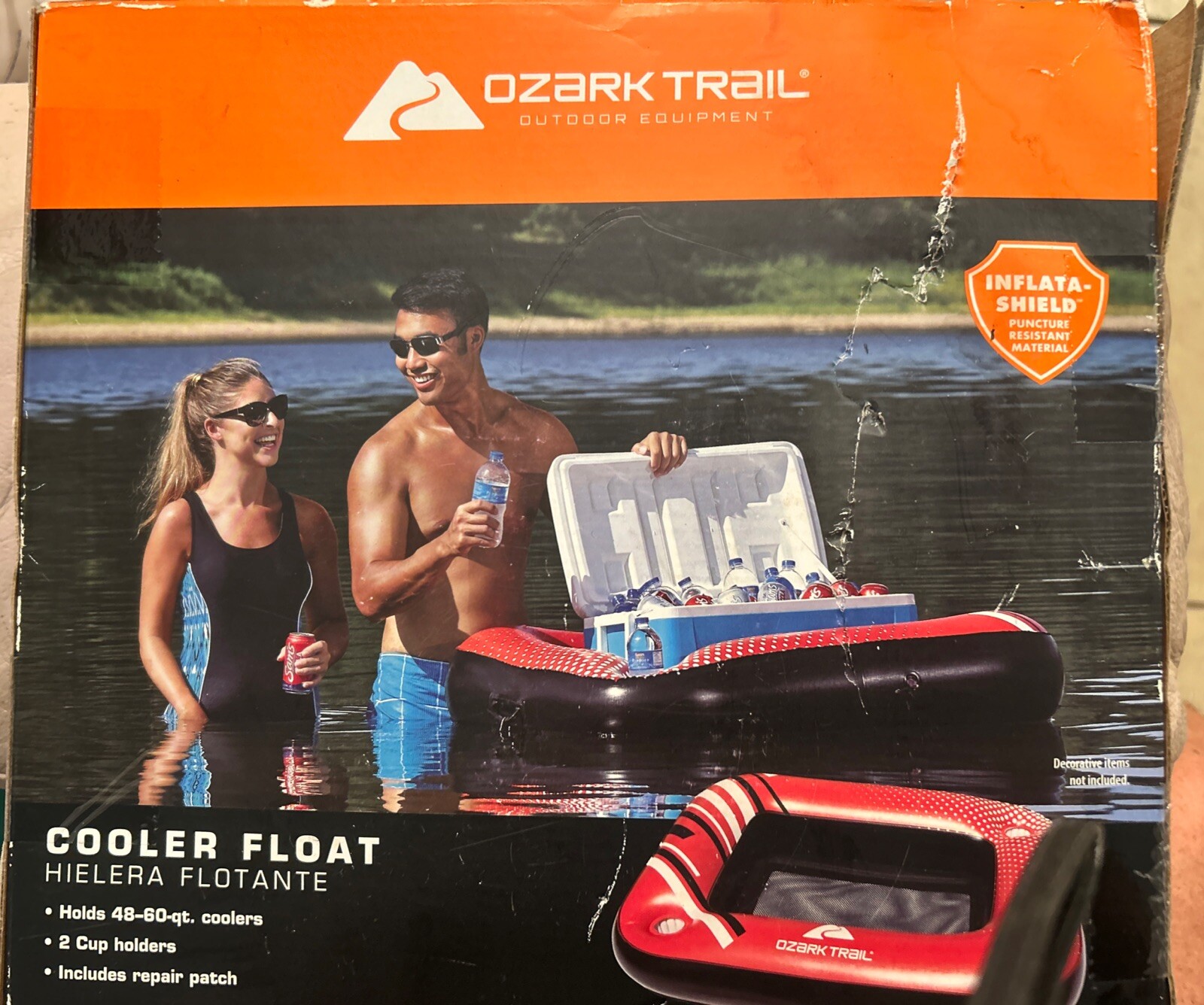 BRAND NEW Ozark Trail Outdoor Equipment Cooler Float With Cup Holders | eBay