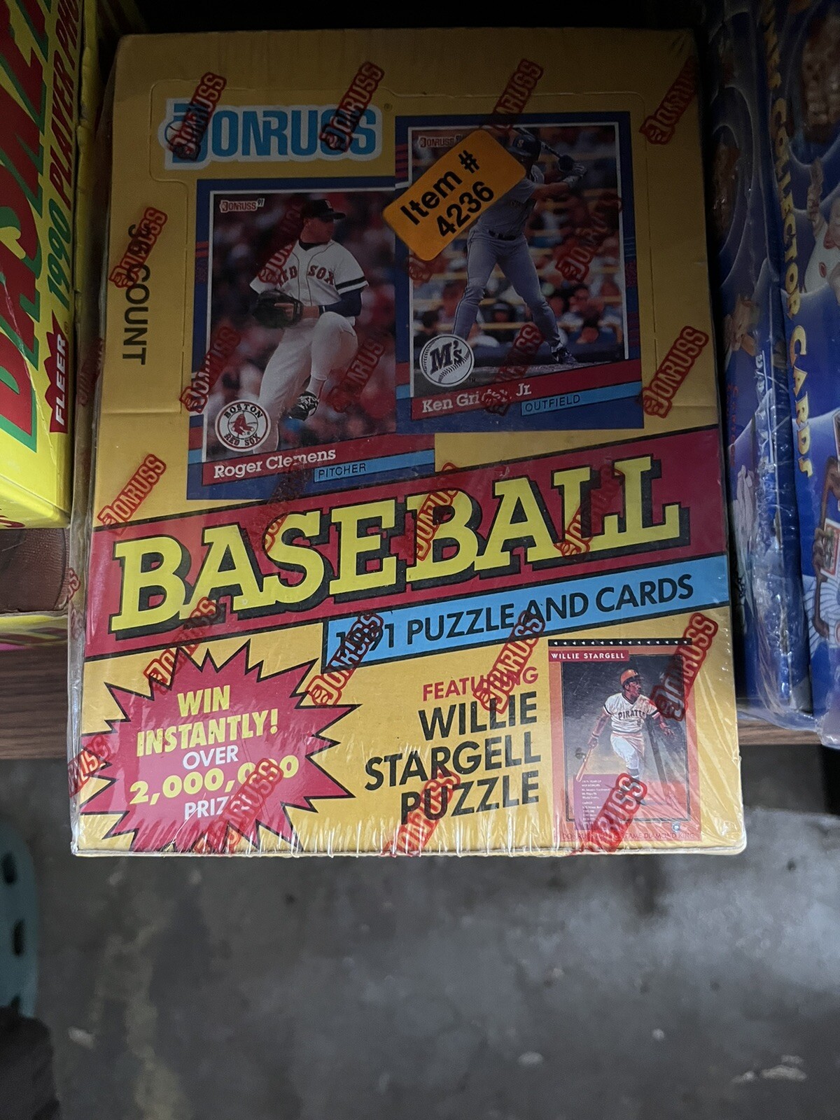 1991 Donruss MLB Baseball Puzzle & Cards Series1 Wax Pack Box Sealed | eBay