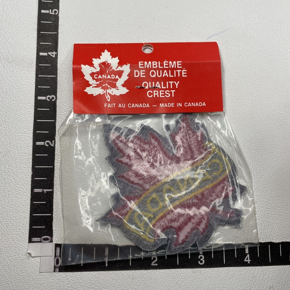 In Original Package Canada Maple Leaf Crest Patch 19KB | eBay