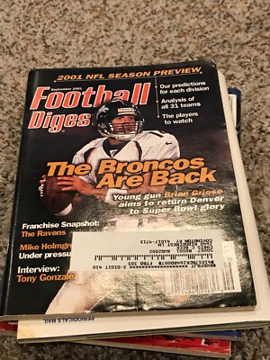Football Digest magazine September 2001 Brian Griese cover COMPLETE | eBay