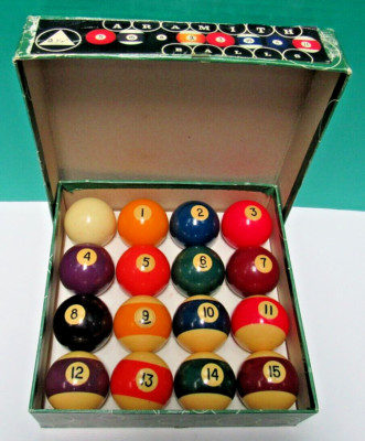 VINTAGE ARAMITH BELGIAN BILLIARD BALLS PREMIER COMPLETE SET | eBay