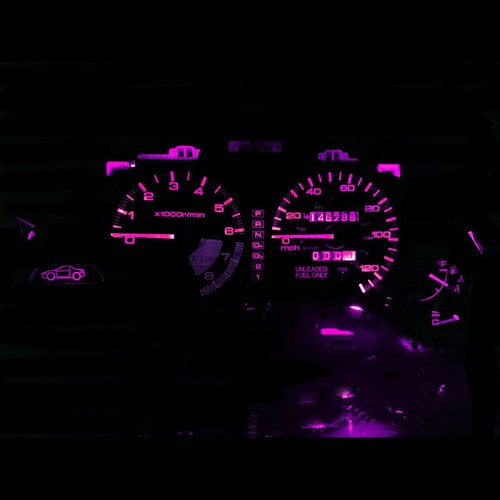 Pink Led Kit For Honda Civic del sol LED Gauge Cluster 93 94 95 96 97 ...