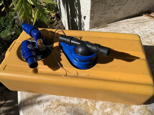 Boat and RV waste holding Tank with 12 volt Jabsco pump, 48 liters, 1.5 ...