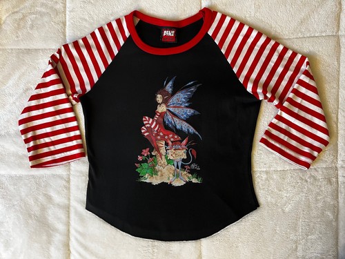 Vtg Fairy Core Y2K Baseball Fine By Hot Topic Womens M Pixie 90s Amy ...