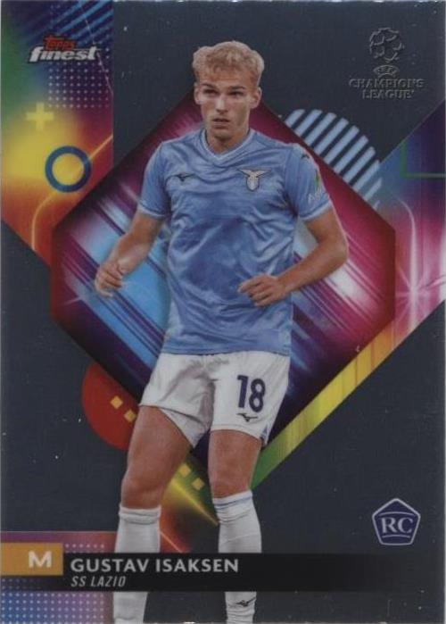 2023-24 Topps Finest UEFA Club Competitions - #140 Gustav Isaksen (RC ...