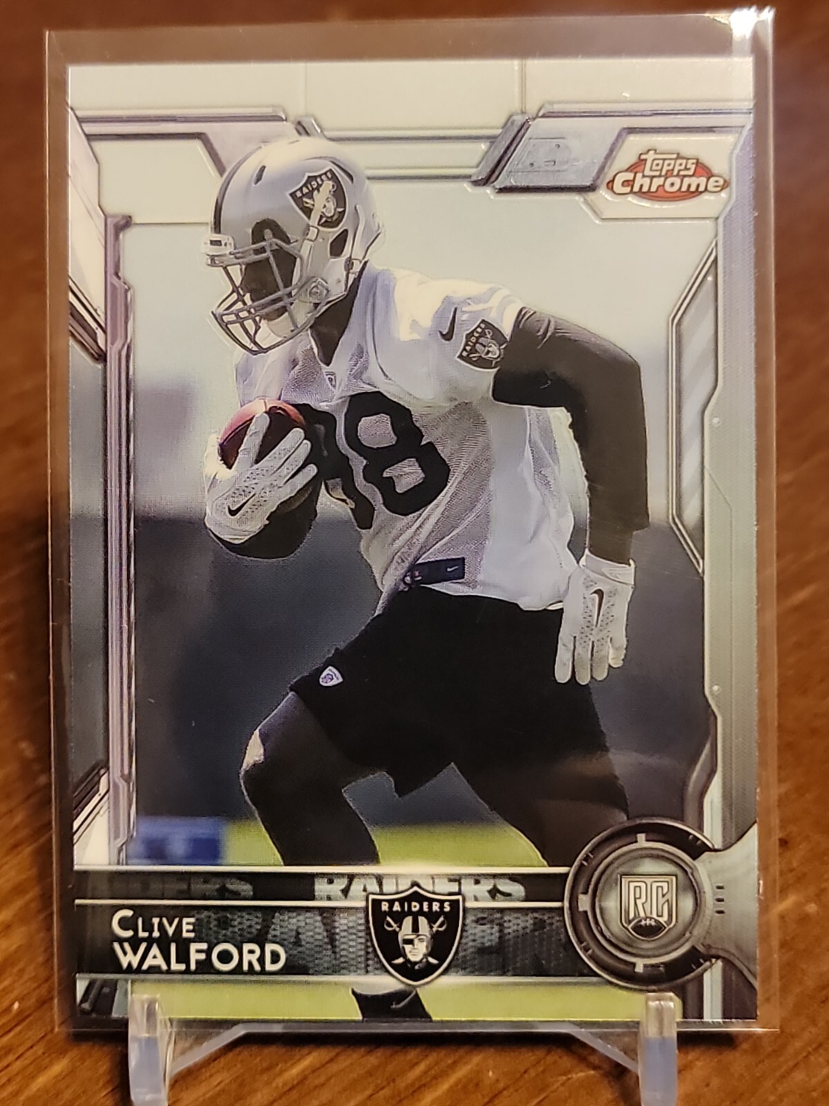 2015 Topps Chrome #156 Clive Walford RC Oakland Raiders | eBay