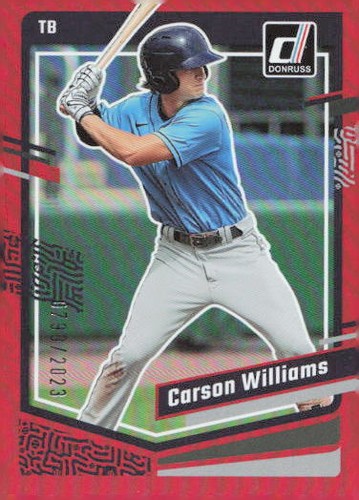 2023 Donruss Baseball Carson Williams #115 Holo Red /2023 | eBay