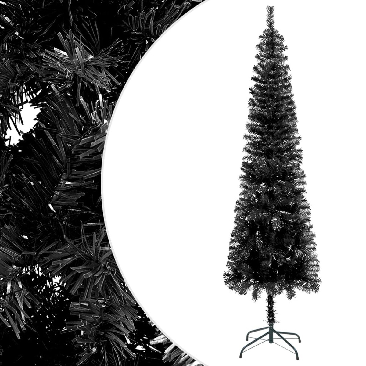 Skinny Black Christmas Tree