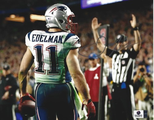 Julian Edelman Hand Signed 8 x 10 Photo Superbowl New England Patriots ...