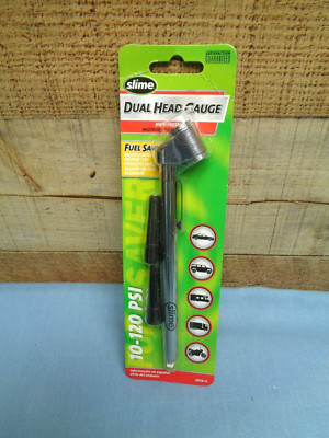 Slime Dual Head Gauge Fuel Saver 10-120 PSI 2016-A | eBay