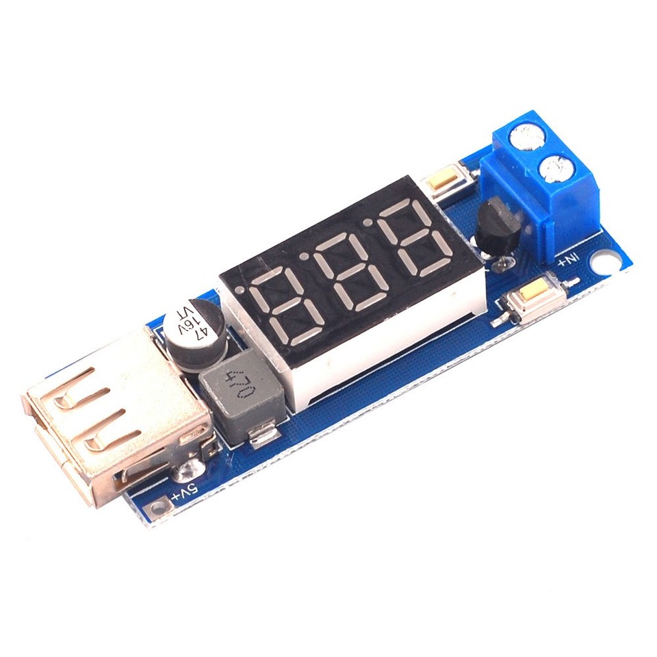 DC-DC USB Buck Regulator Converter 12V to 5V Buck Module Step-down ...