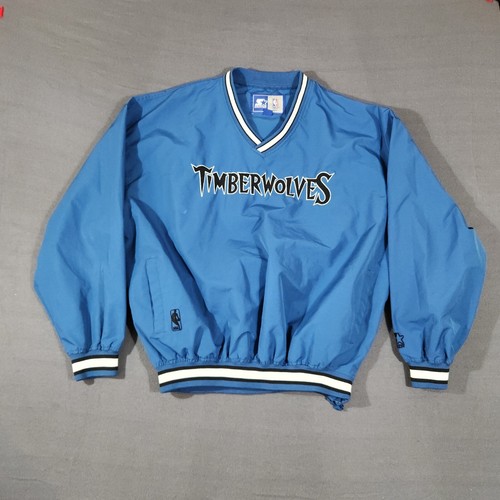 Vintage NBA Minnesota Timberwolves Starter Pullover Windbreaker Jacket ...