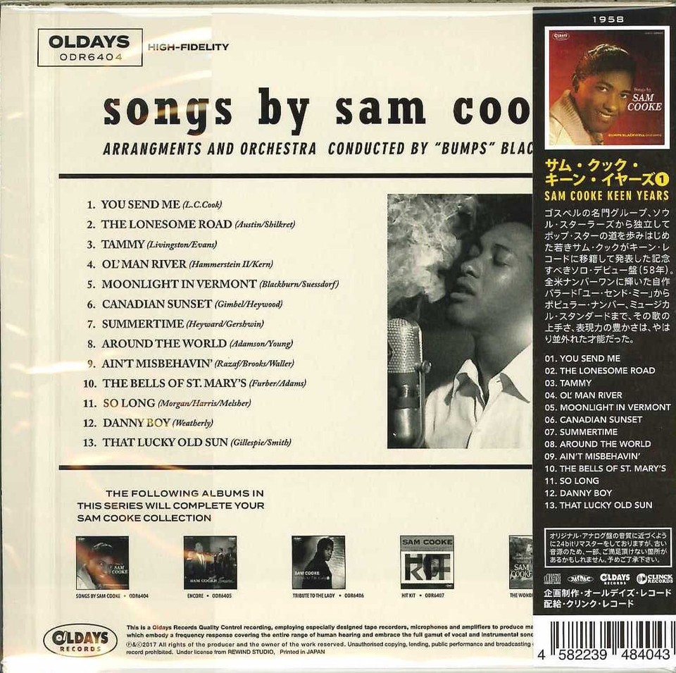 SAM COOKE / Songs By Sam Cooke [Paper Sleeve CD] | eBay