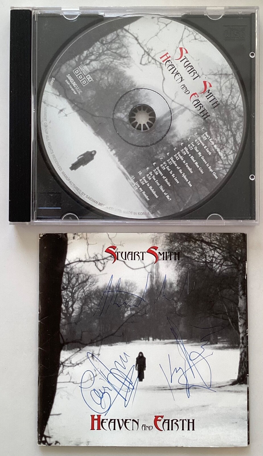 SIGNED Stuart Smith - Heaven And Earth (CD, 1998, Korea) AUTOGRAPH ...