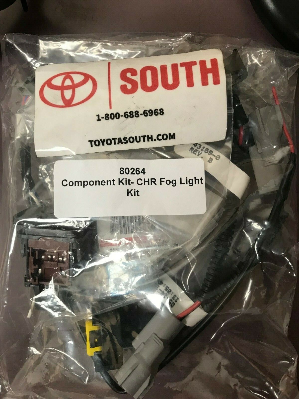 Genuine OEM 2019 Toyota C-HR LED Fog Light Upgrade Kit PT413-1C191 ...