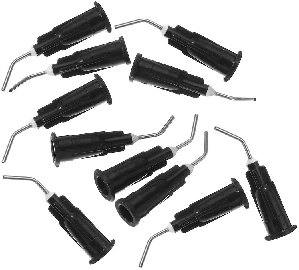 Pre-Bend /Straight needle tips (18, 20, 22, 25GA) for etch, Pit/Fissure ...