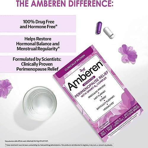 Amberen Perimenopause Peri-Menopause Multi-Symptom Relief Vitamin B ...