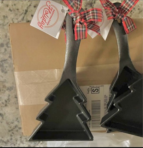 Cast Iron Christmas Tree Cookie or Pancake Mold, excellent condition | eBay