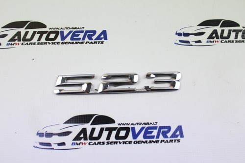 BMW E39 5 SÉRIE 523 LOGO CHROMÉ D'ARRIÈRE EMBLEME BADGE EXTÉRIEUR | eBay