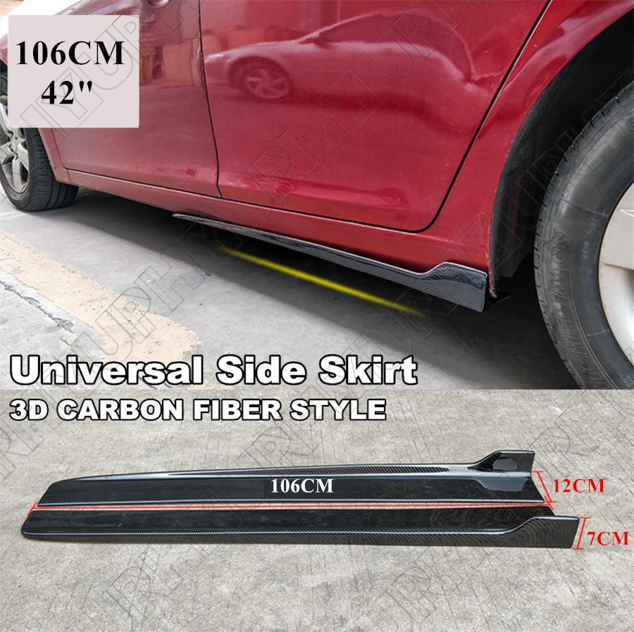 42" Car Side Skirts Spoiler Underside Body Diffuser Spoiler Winglet ...